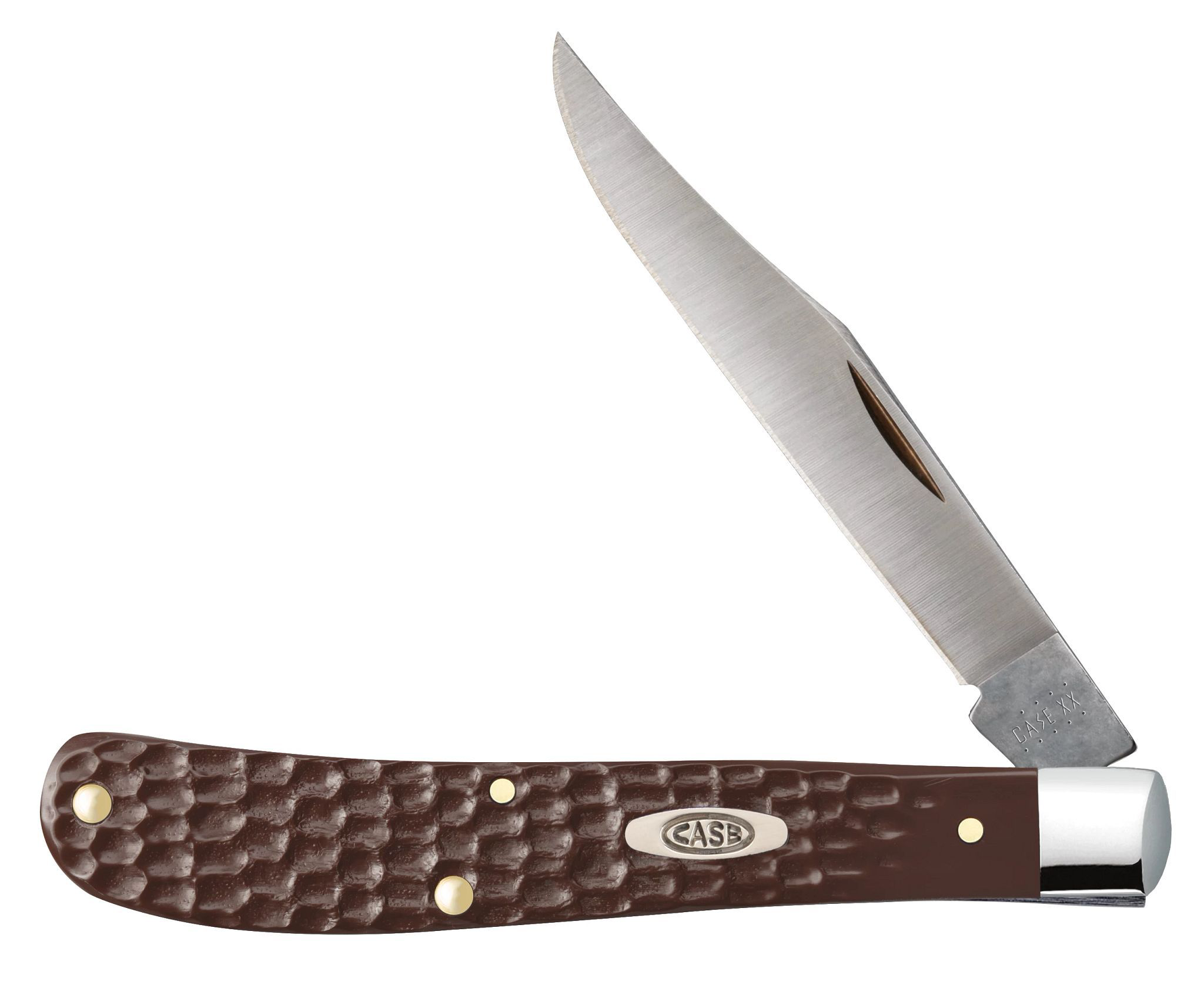 Case Brown Synthetic Slimline Trapper Folding Knife | Bass Pro Shops